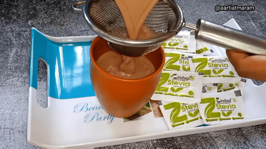 Sugar Free Tea using Stevia Sweetener - Aarti AtmaRam