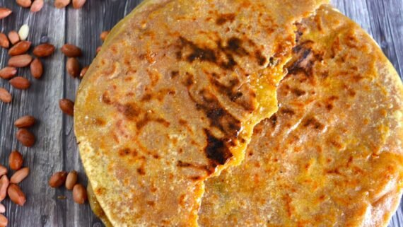 Peanut Jaggery Paratha | How to make Gud Mungfalli Roti